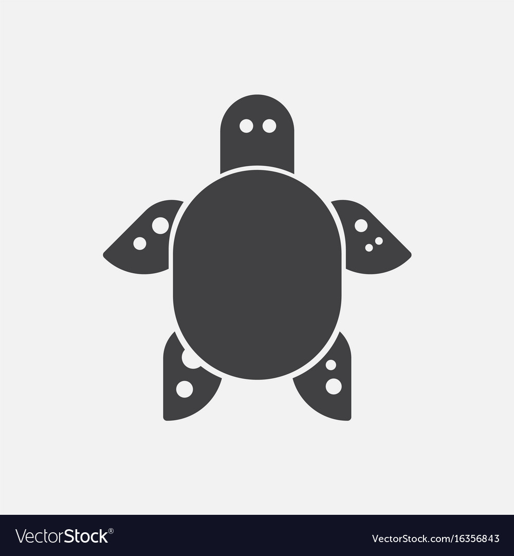 Sea turtle icon Royalty Free Vector Image - VectorStock