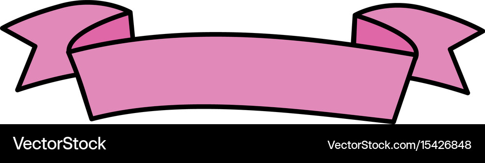 Cute ribbon to decoration design Royalty Free Vector Image