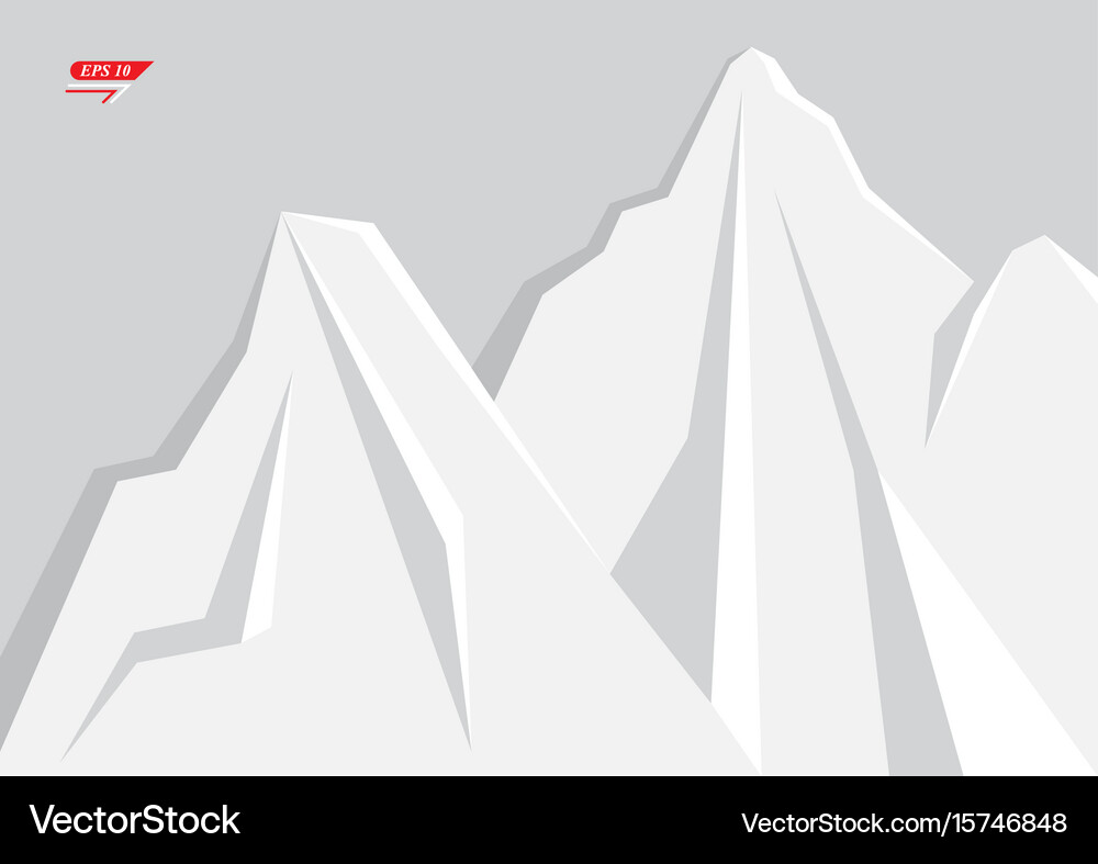 Geometric mountain background Royalty Free Vector Image