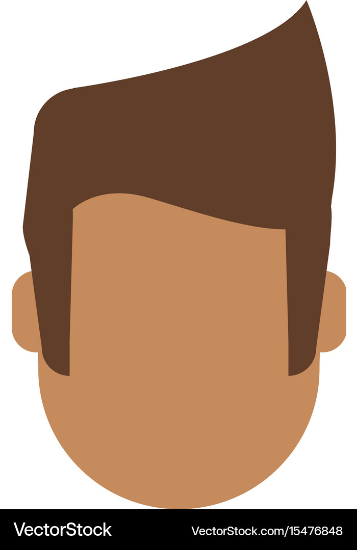 Head of faceless man icon image Royalty Free Vector Image