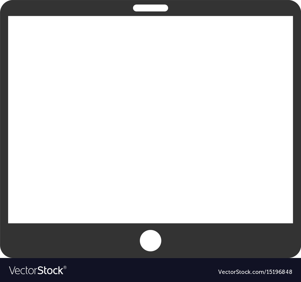 Mobile tablet flat icon Royalty Free Vector Image