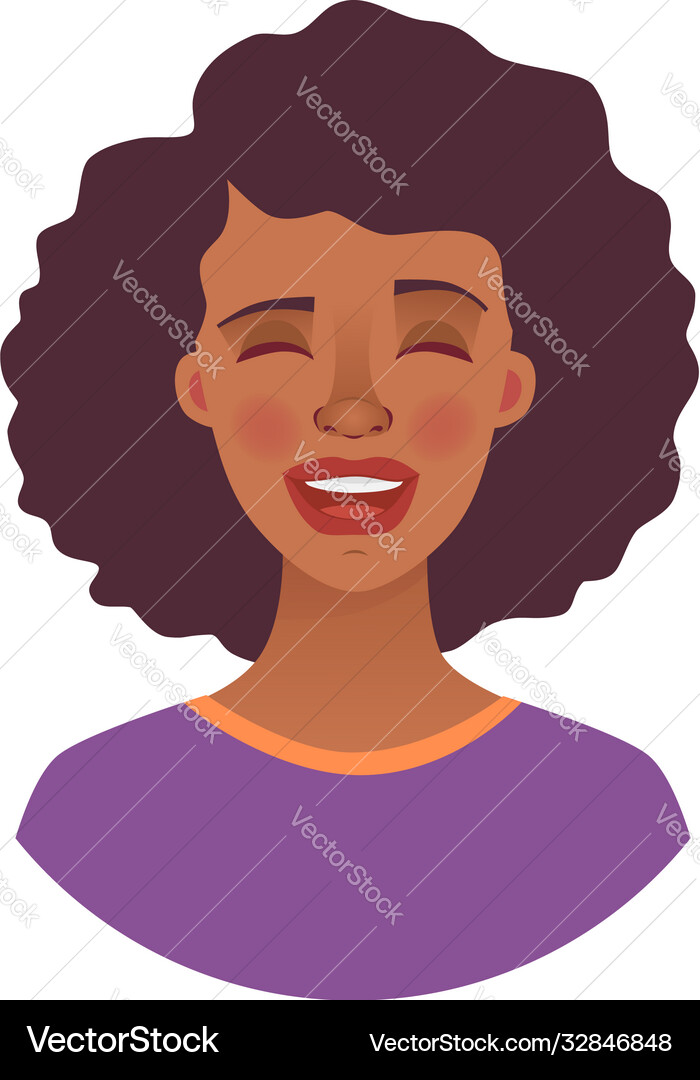 Portrait african woman Royalty Free Vector Image