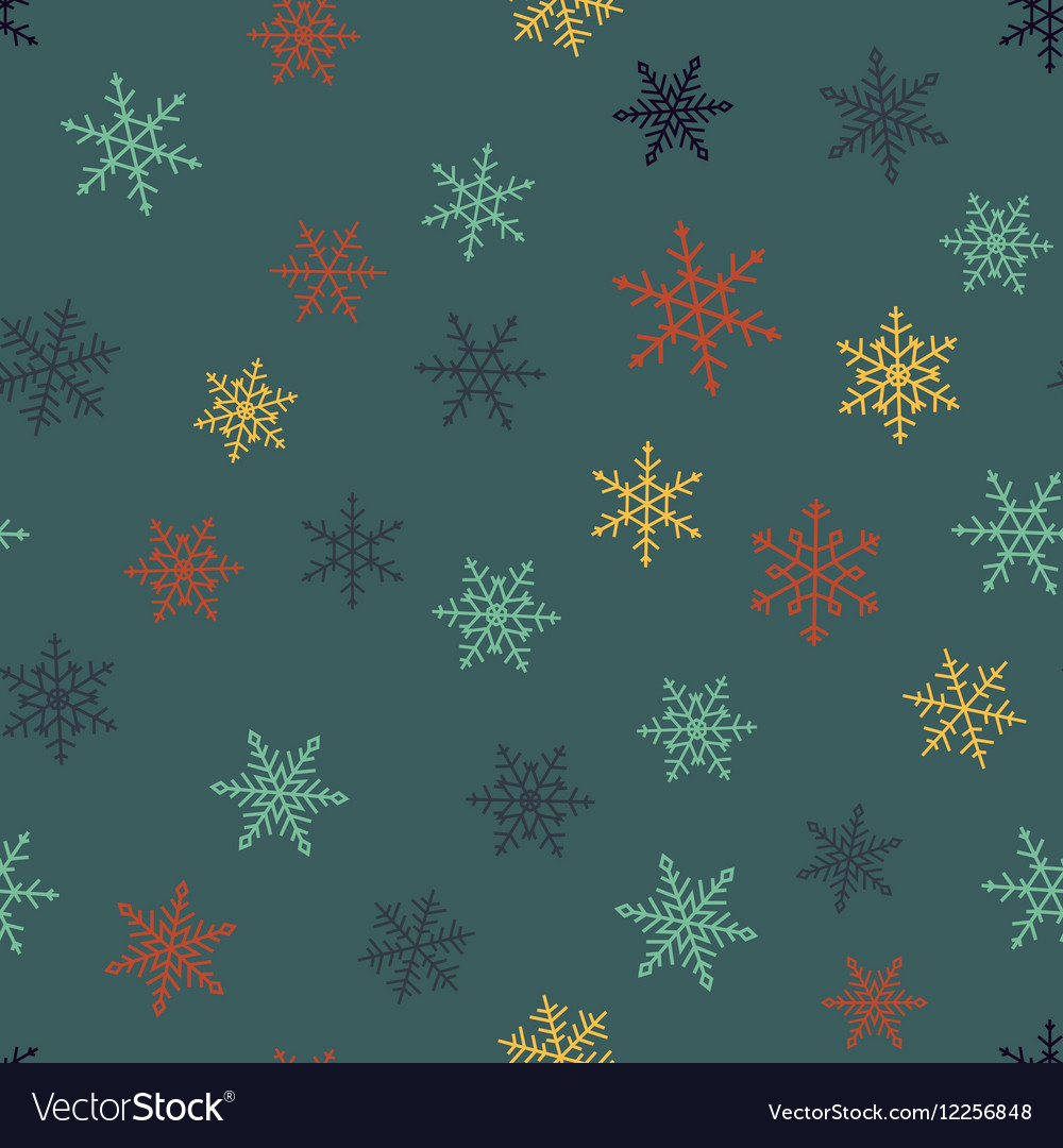 Seamless pattern - snowflakes Royalty Free Vector Image