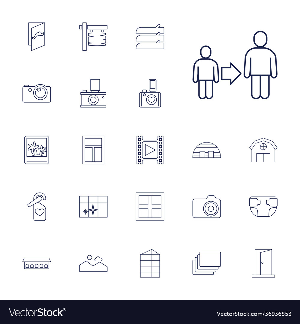 22 frame icons Royalty Free Vector Image - VectorStock