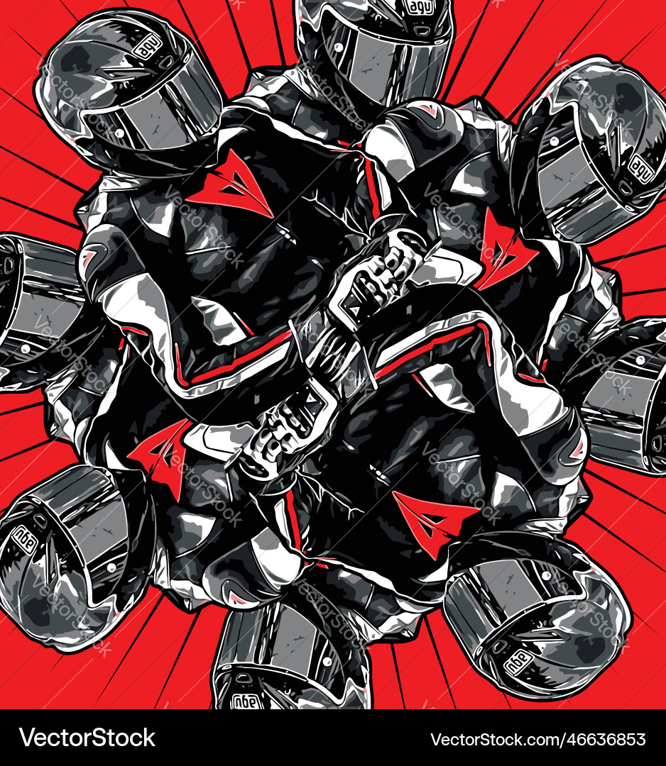 Biker template for graphic design Royalty Free Vector Image