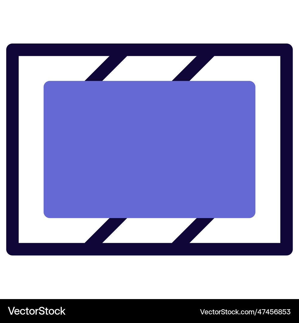 Glass photo frame with stylish borders Royalty Free Vector