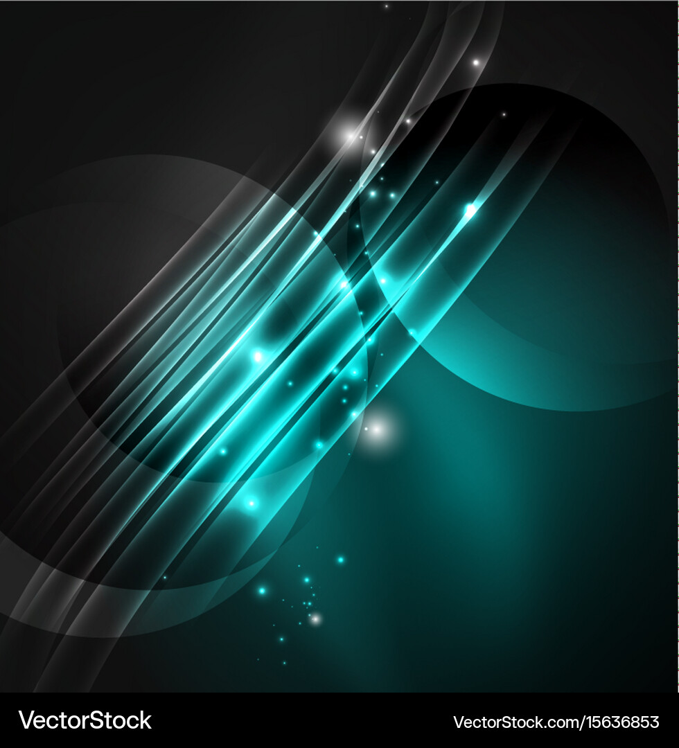 Glowing futuristic lines Royalty Free Vector Image