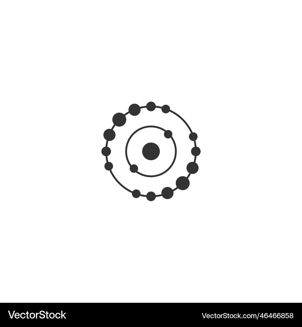 Antioxidant icon radical free oxidant molecule Vector Image