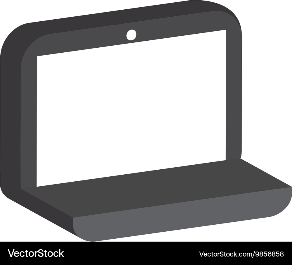 Laptop object icon Royalty Free Vector Image - VectorStock