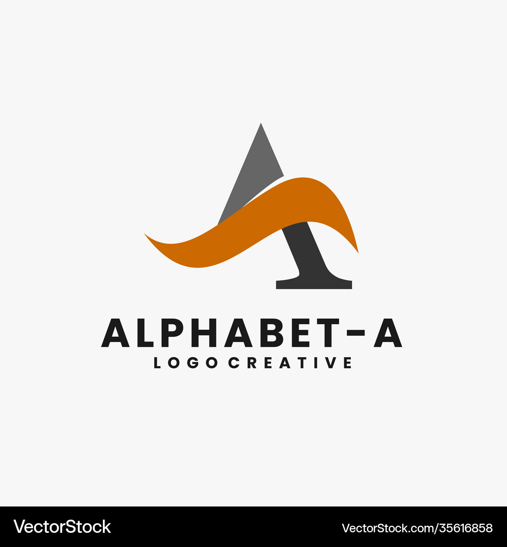 Letter a logo alphabet a logo Royalty Free Vector Image