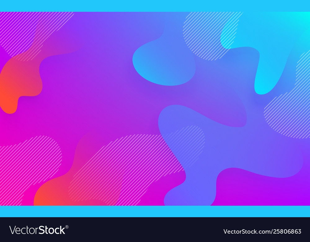 Abstract fluid color pattern background Royalty Free Vector
