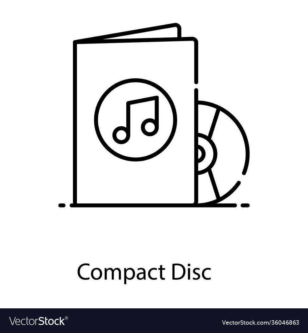 Compact disc Royalty Free Vector Image - VectorStock