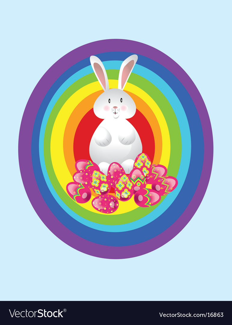 Easter bunny Royalty Free Vector Image - VectorStock