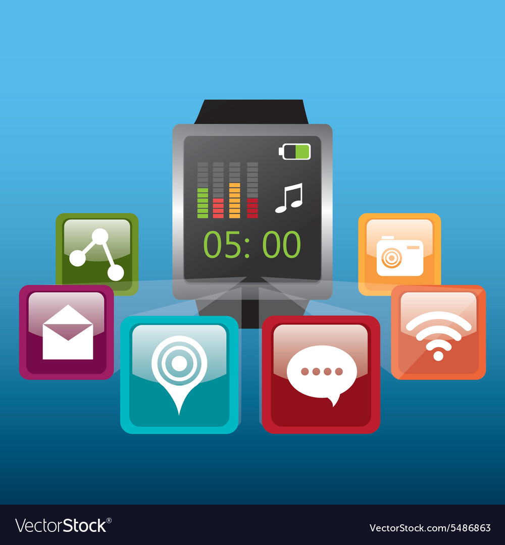 Mobile technology design Royalty Free Vector Image