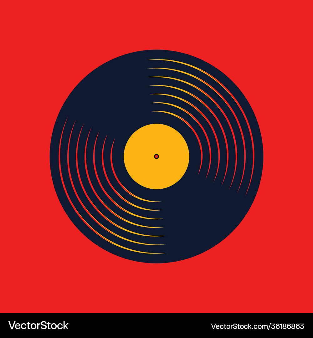 Retro Vinyl Record Artwork Royalty Free Vector Image