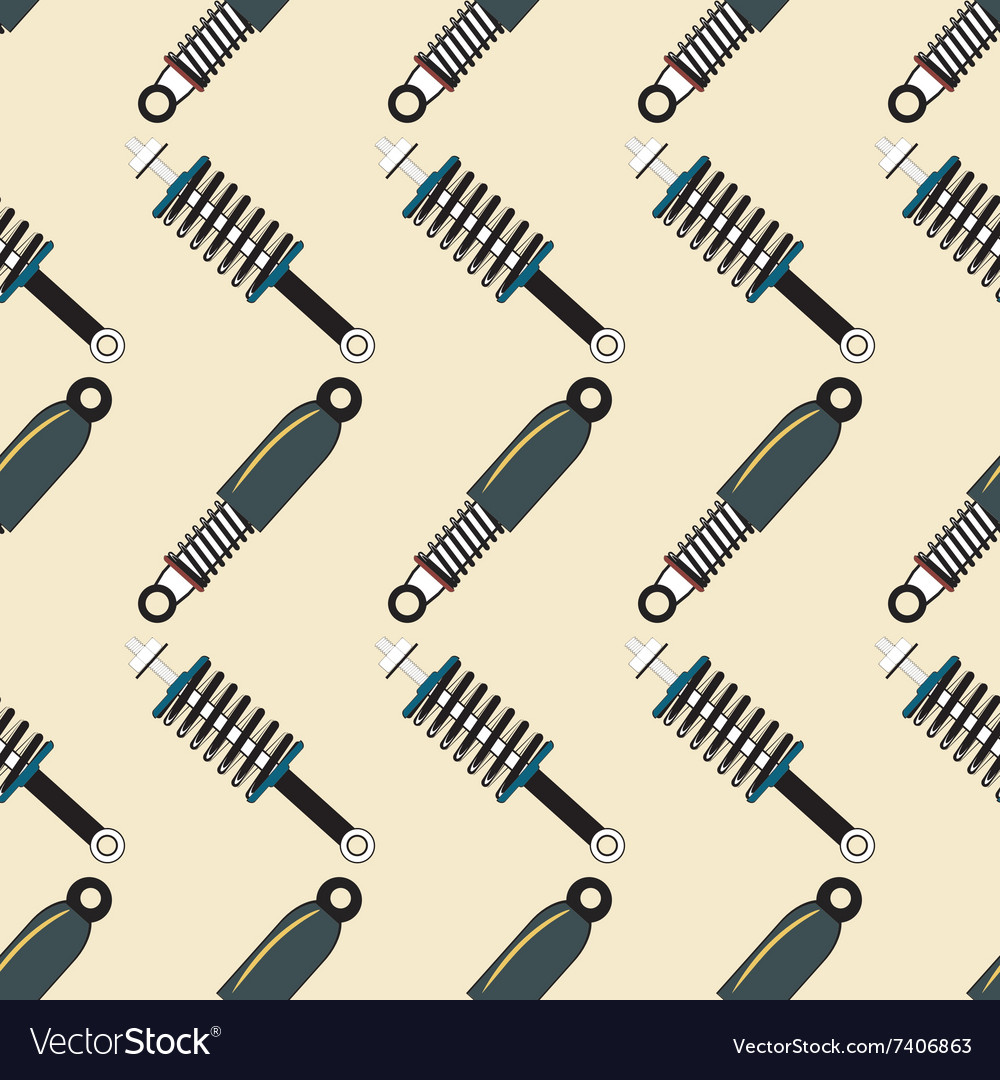 Seamless background with springs Royalty Free Vector Image
