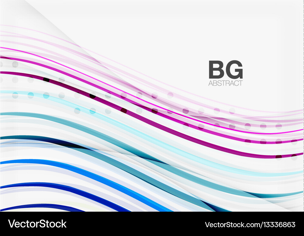Thin lines wave abstract background Royalty Free Vector
