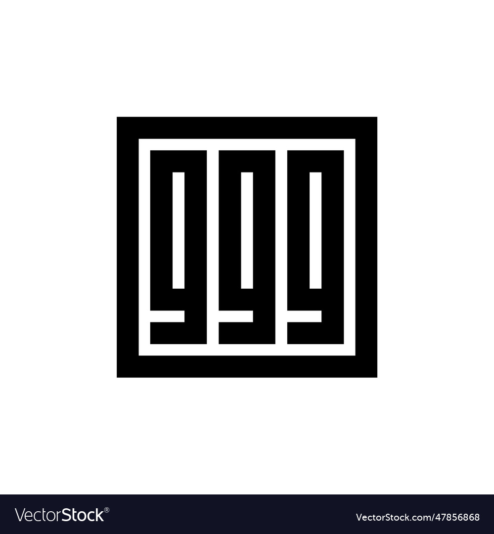 999 logo design triple nine logo Royalty Free Vector Image