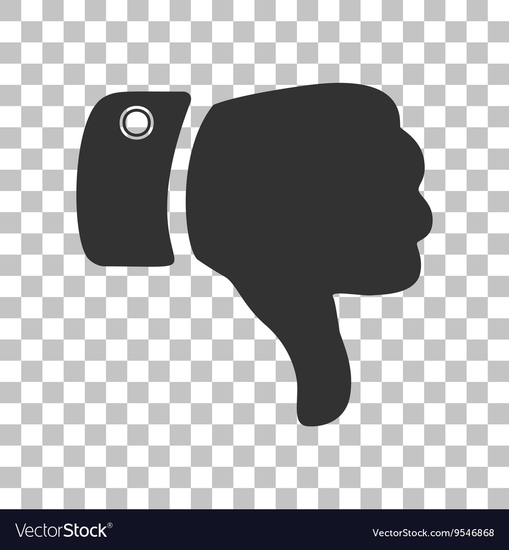 Hand sign dark gray icon Royalty Free Vector Image