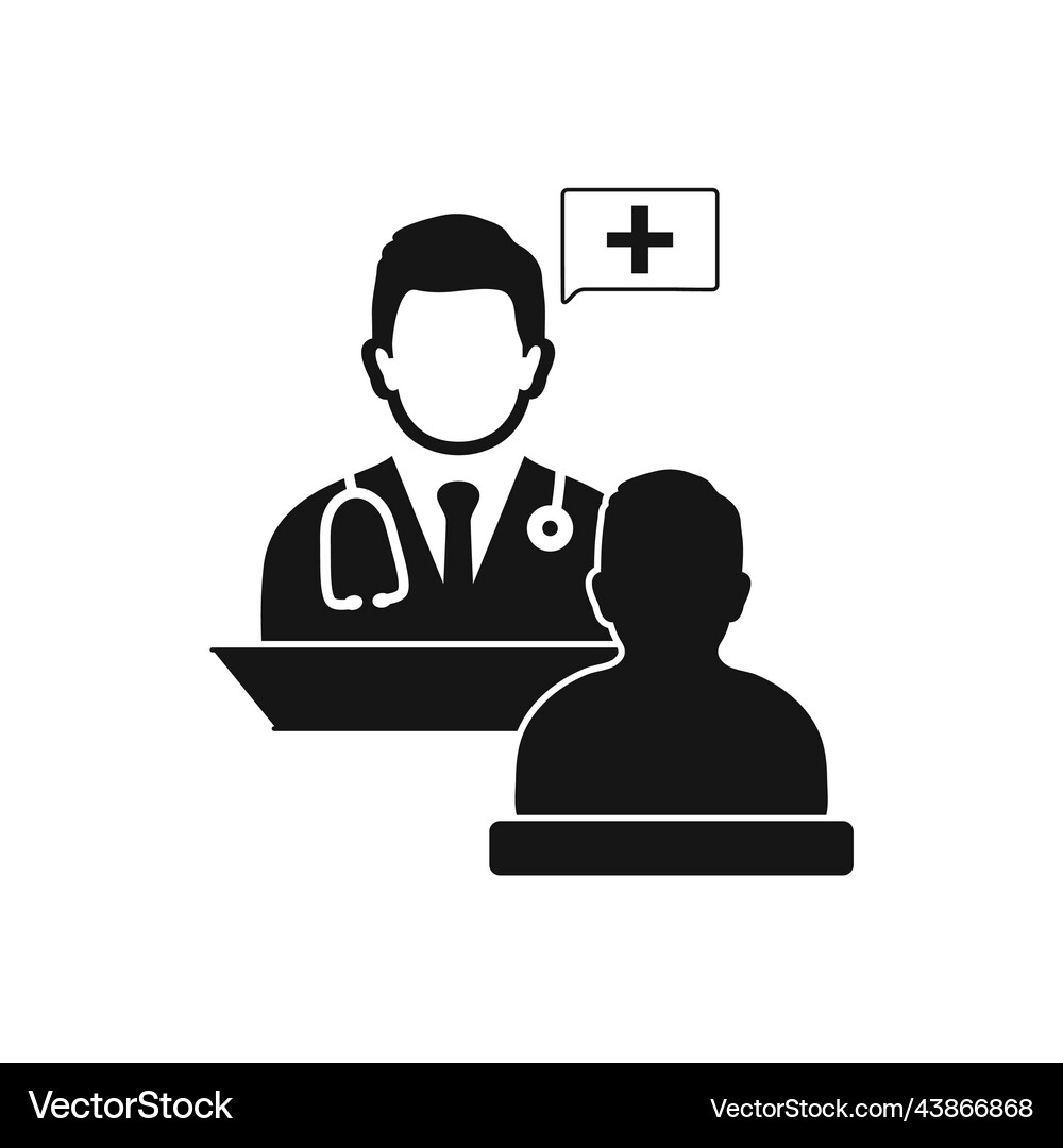 Medical consultant icon editable eps symbol Vector Image