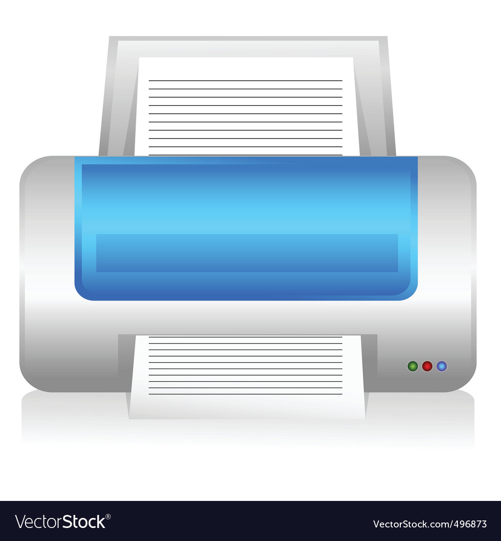 Computer printer Royalty Free Vector Image - VectorStock