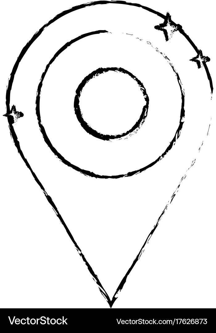 Figure location graphic symbol design icon Vector Image