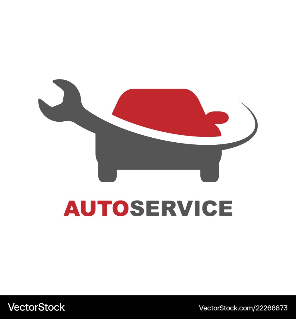 Logo for the nearest service sign fastest Vector Image