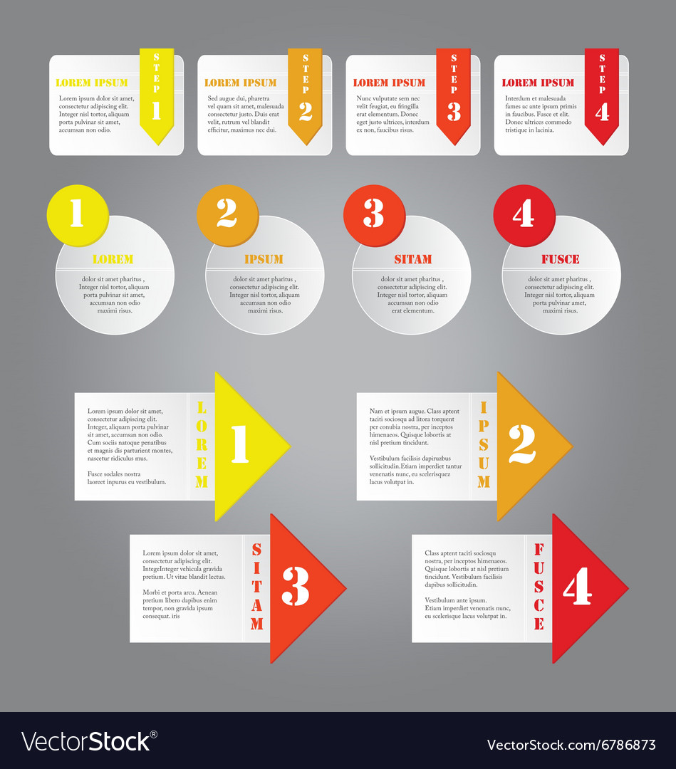 Presentation labels Royalty Free Vector Image - VectorStock