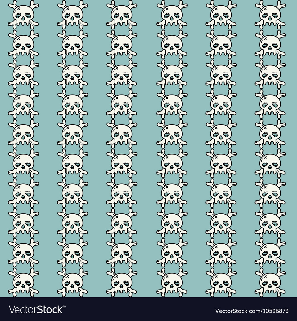 Skull seamless pattern Royalty Free Vector Image