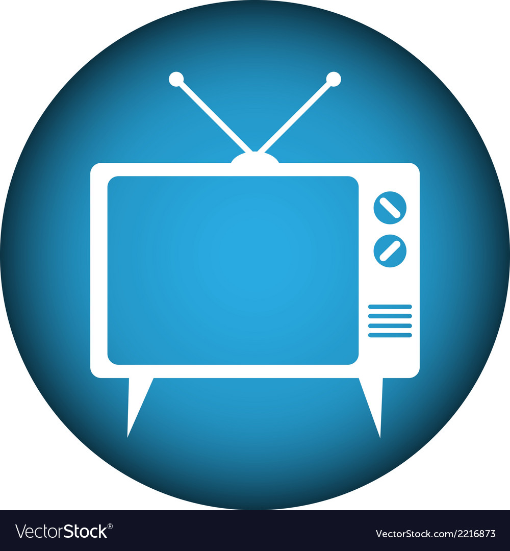 Tv button Royalty Free Vector Image - VectorStock