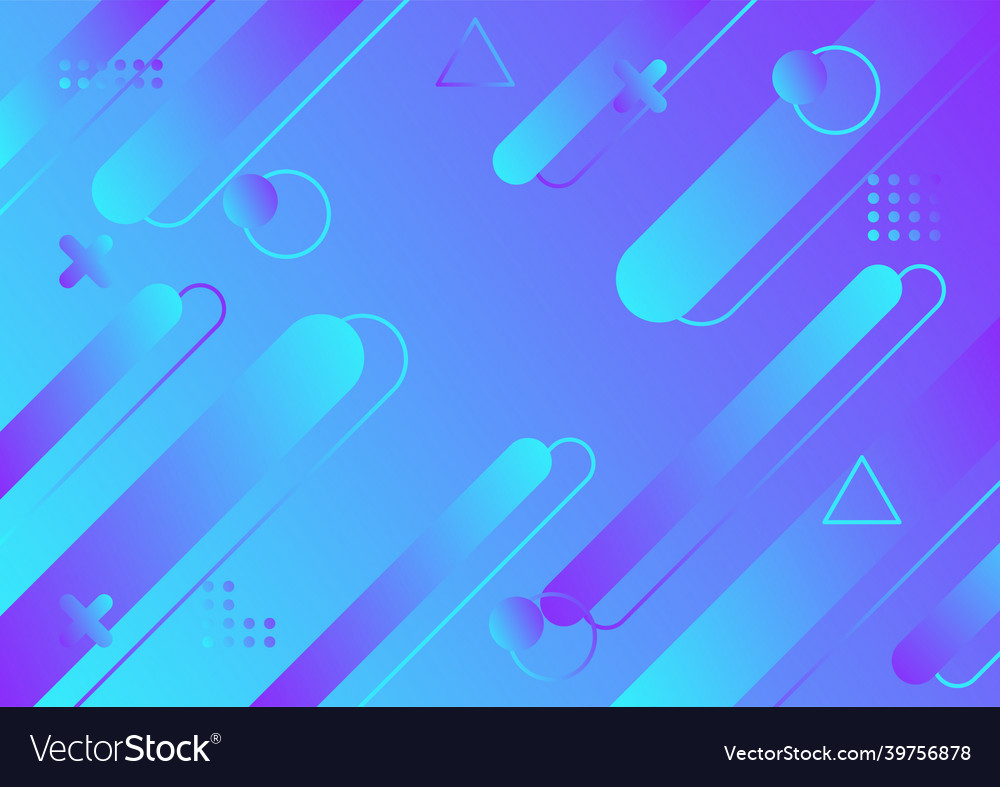 Abstract gradient geometry shape background Vector Image