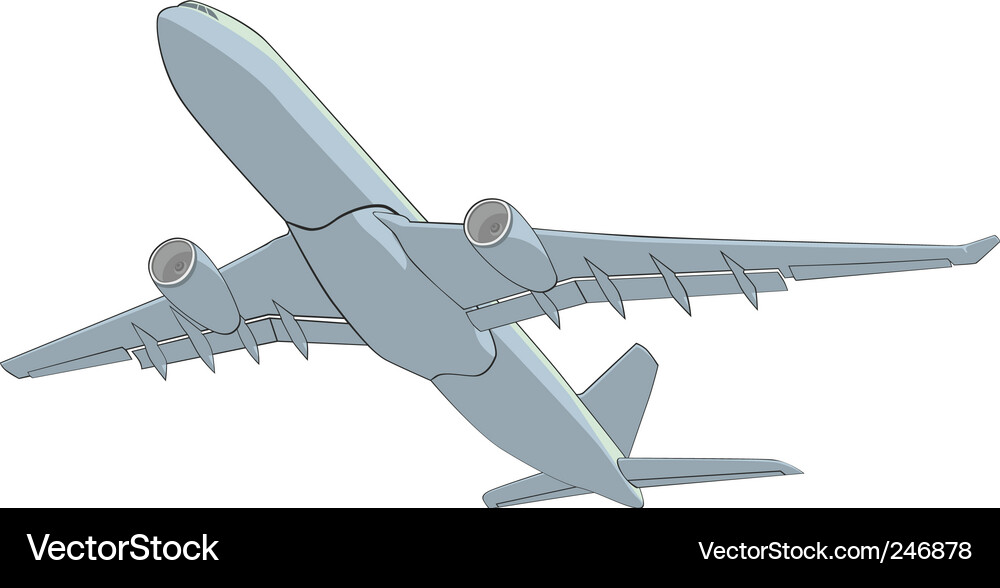 Airplane Model Royalty Free Vector Image - VectorStock
