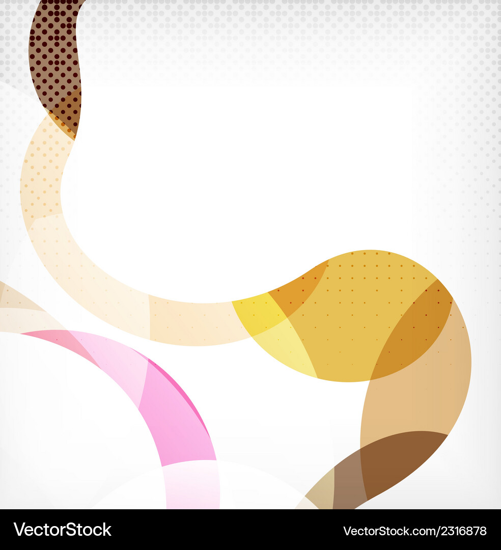 Colorful swirl wave lines Royalty Free Vector Image