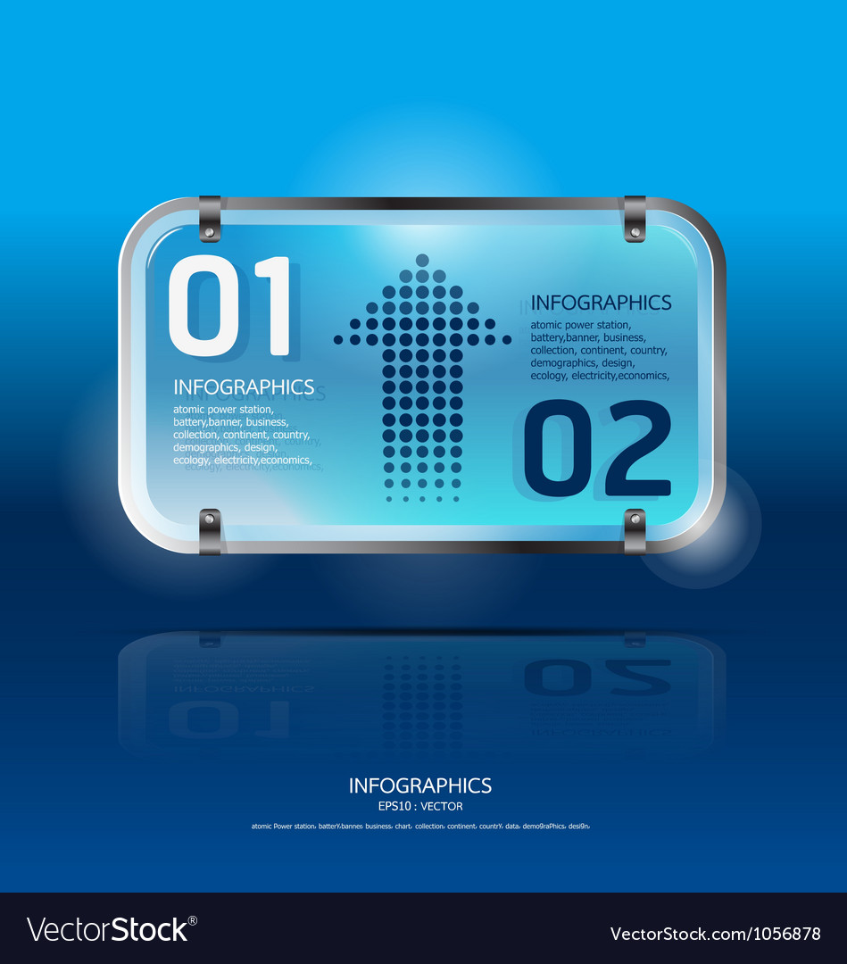 Glass display framework set Royalty Free Vector Image