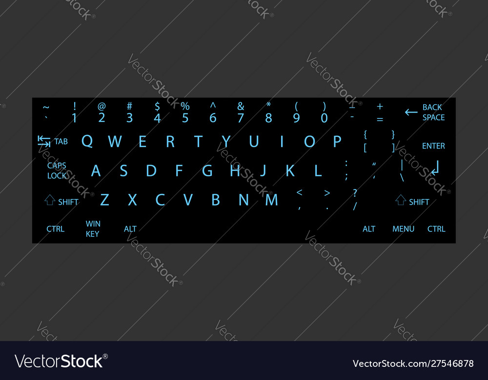Keyboard design Royalty Free Vector Image - VectorStock