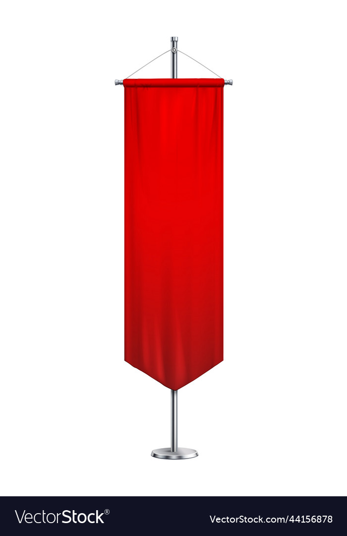 Realistic pennant Royalty Free Vector Image - VectorStock
