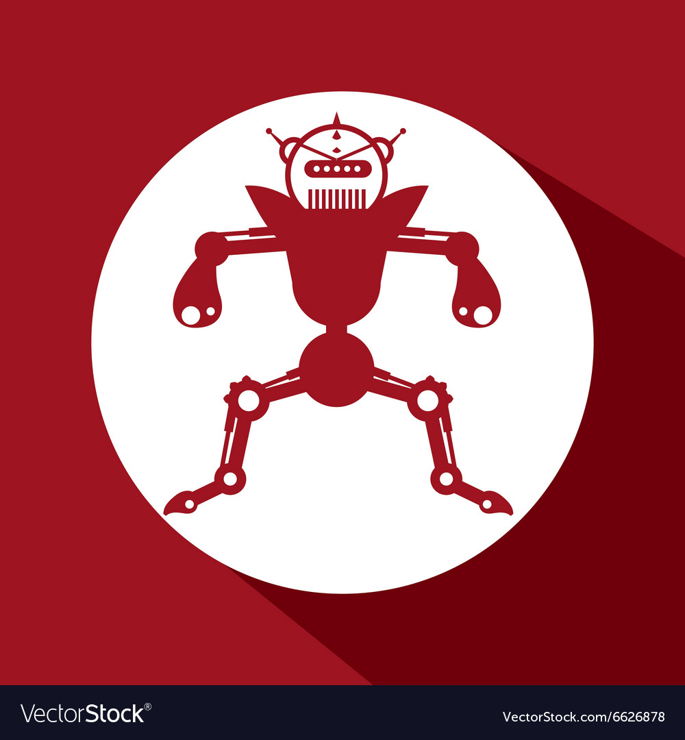 Robot and technology design Royalty Free Vector Image