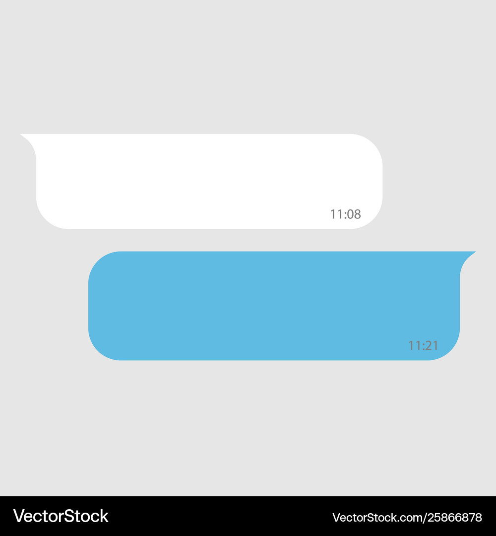 Social network chat bubble Royalty Free Vector Image