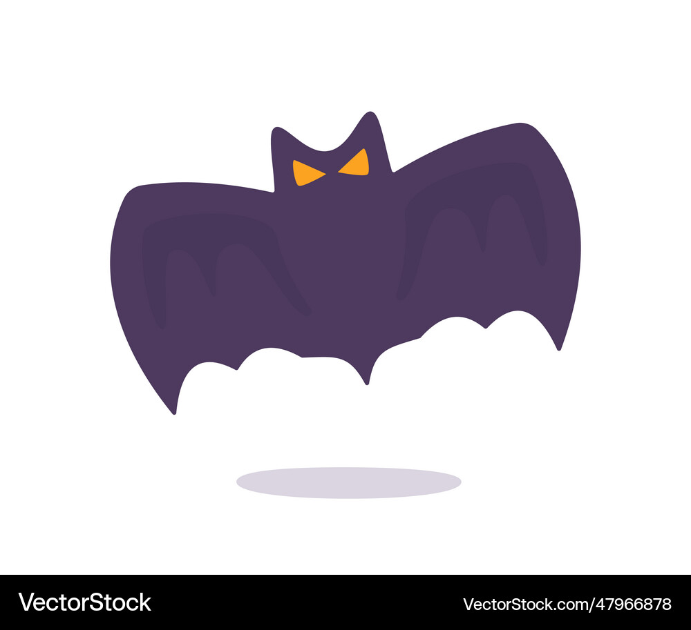 Vampire bat cartoon scary ghost bat blood Vector Image