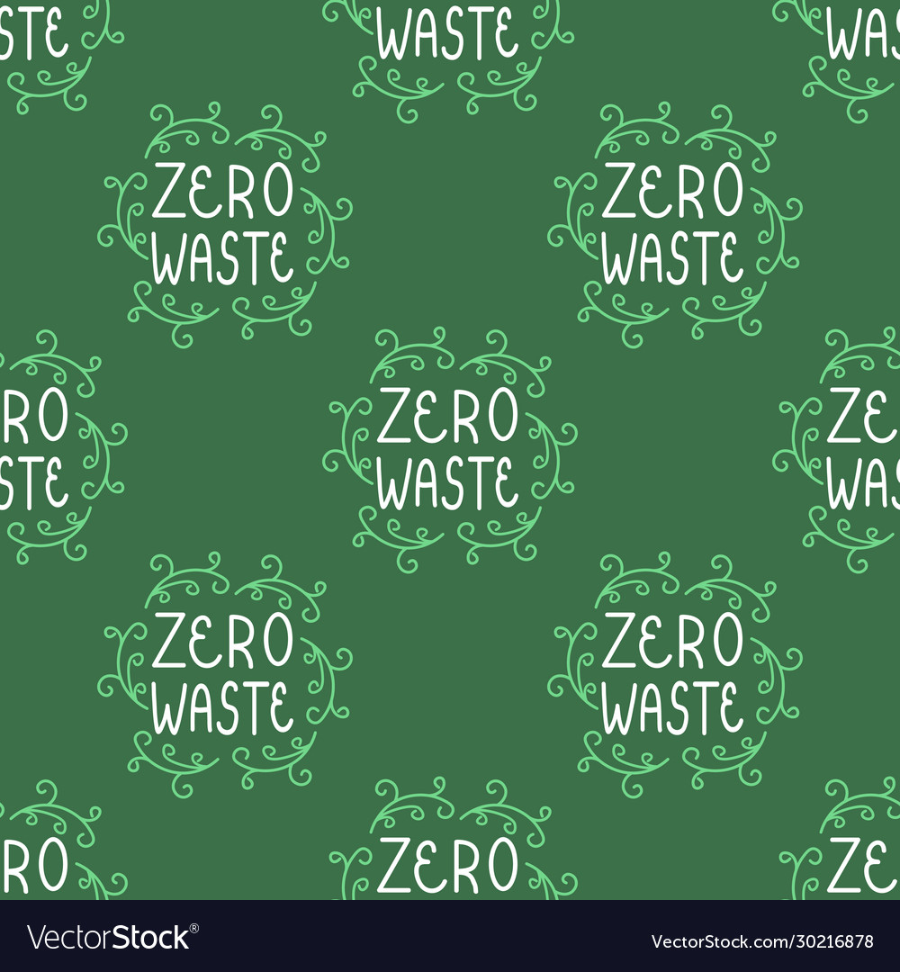 Zero waste pattern Royalty Free Vector Image - VectorStock