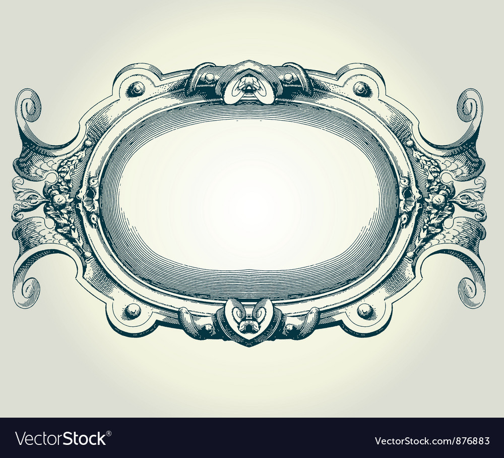 Baroque frame Royalty Free Vector Image - VectorStock