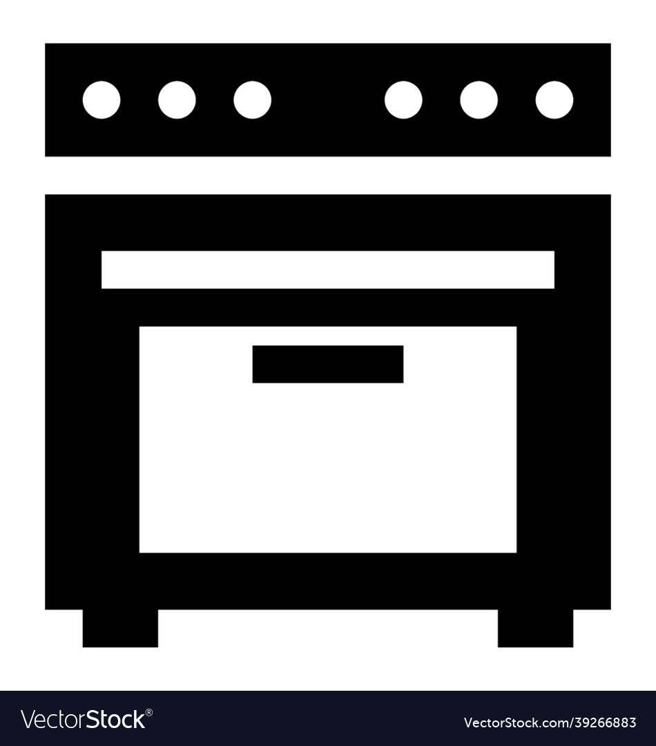 Cooking range Royalty Free Vector Image - VectorStock