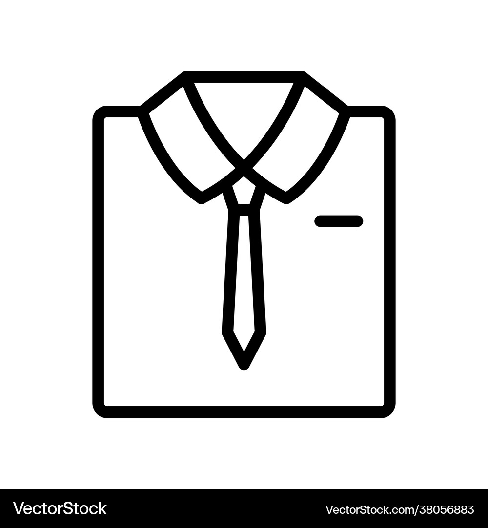 Folding clothes icon outline style icon simple Vector Image