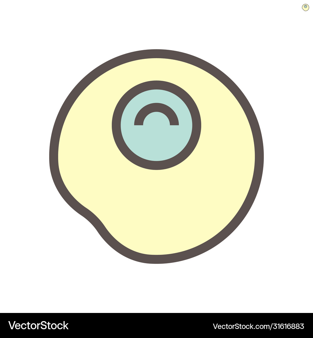 Fried egg icon design for food graphic Royalty Free Vector