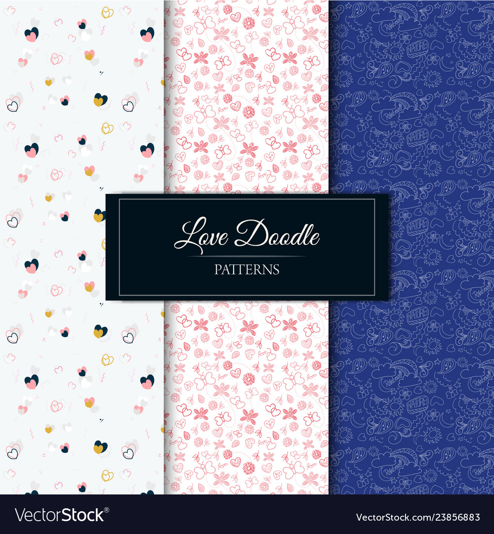 Love-patterns1 Royalty Free Vector Image - VectorStock