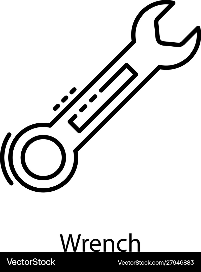 Spanner Royalty Free Vector Image - VectorStock