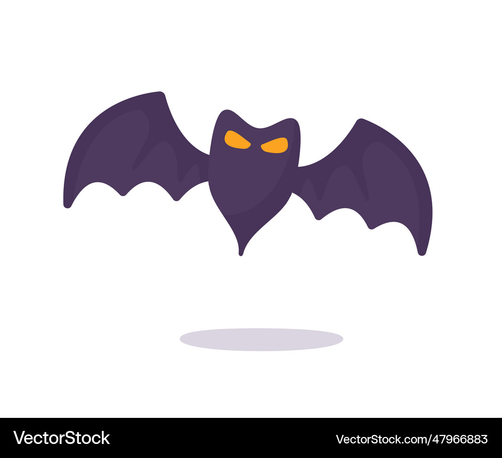 Vampire bat cartoon scary ghost bat blood Vector Image