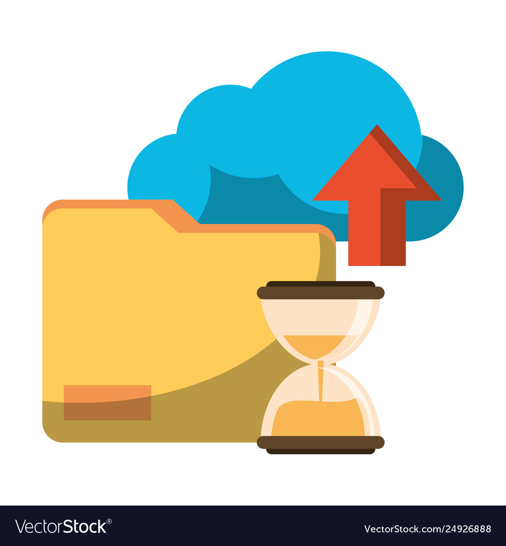 Cloud computing technology Royalty Free Vector Image