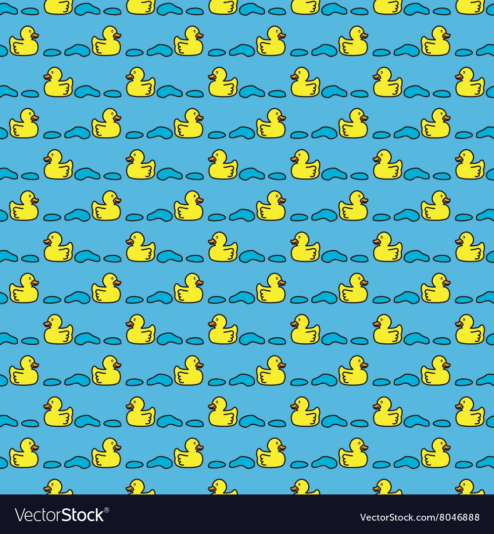 Ducks seamless pattern Royalty Free Vector Image