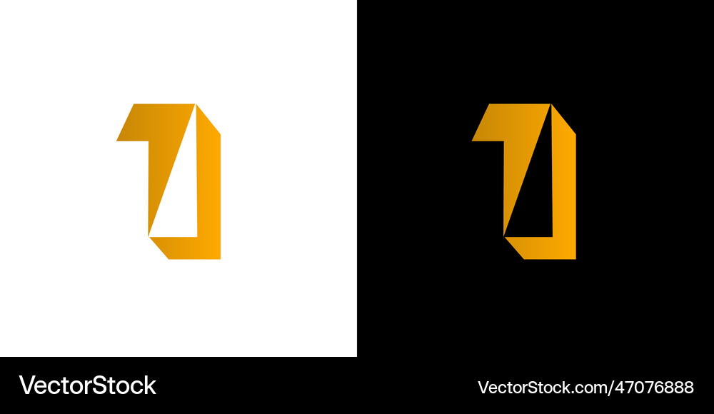 Modern and strong number 1 logo design Royalty Free Vector